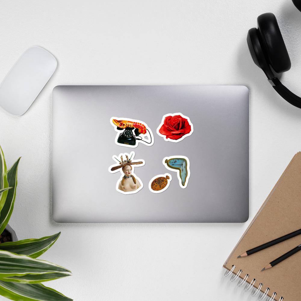 Surreal Stickers: Iconic Salvador Dali Elements - Etsy
