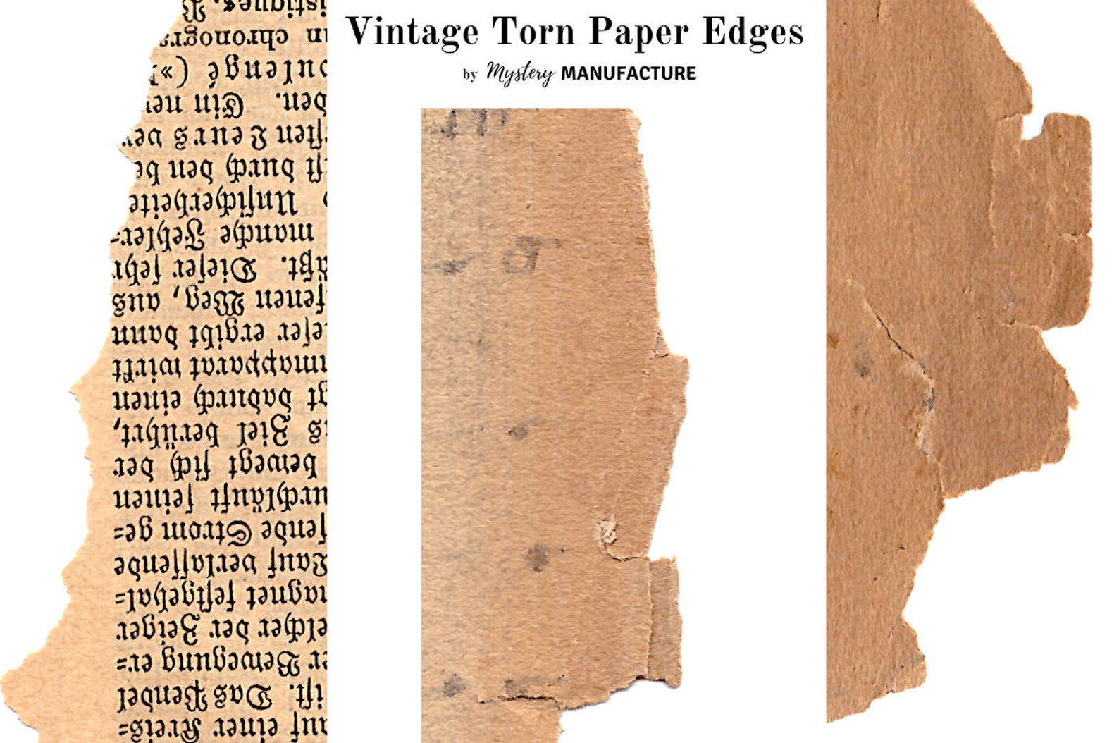 Torn Paper Edges PNG and PDF Digital Download | 12 Transparent Pngs of ...