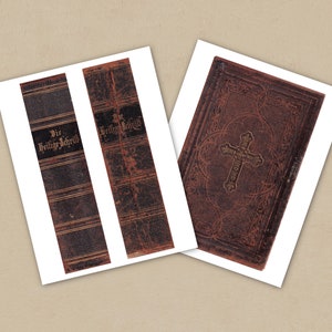 Antique Bible Covers Printable | Old Book Covers Digital | Holy Bible ...