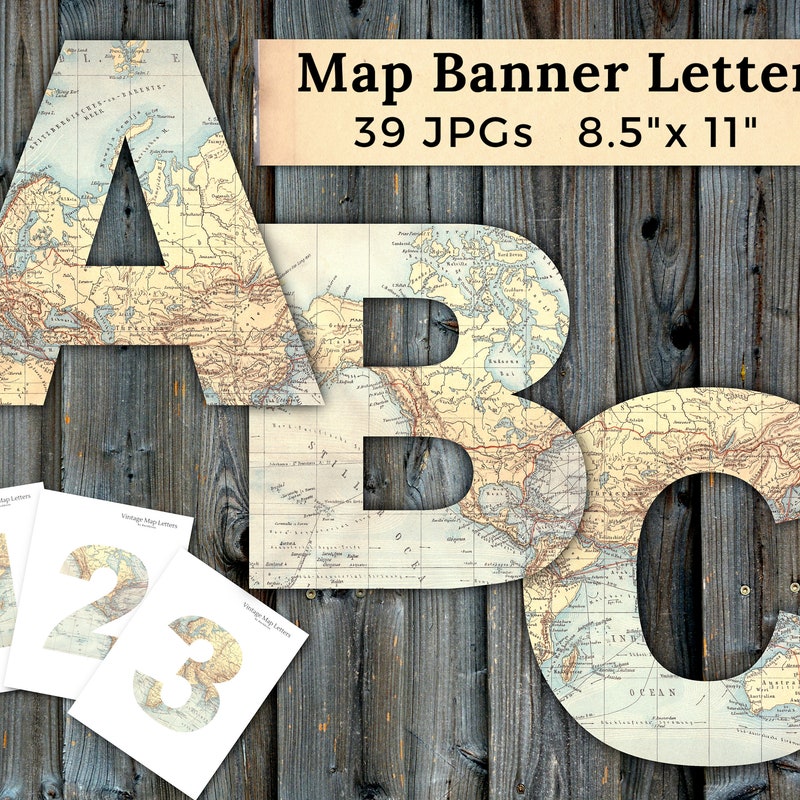 Map Banner - Etsy