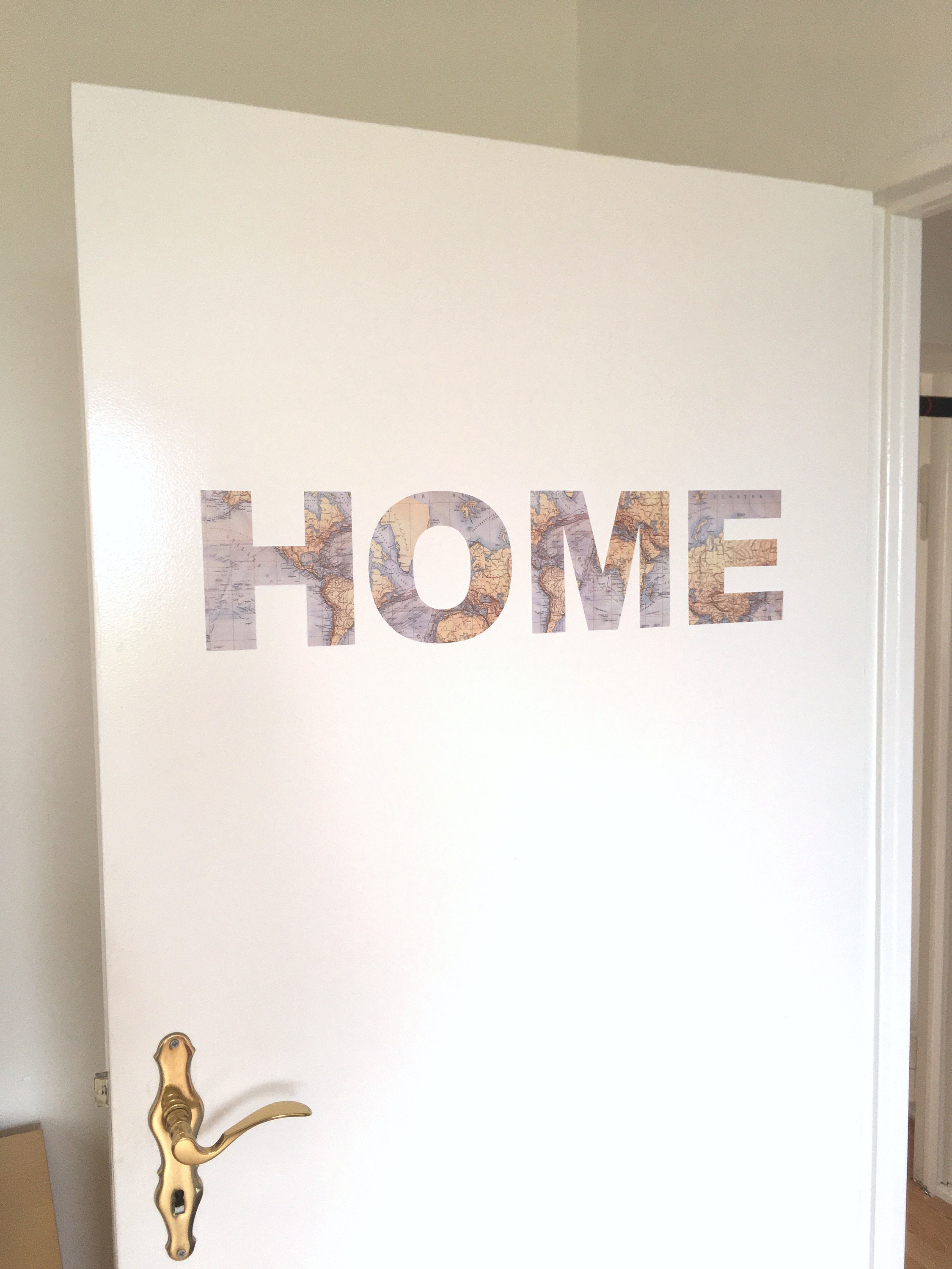 PDF Printable Map Alphabet Digital Vintage Map Letters Party Banner ...