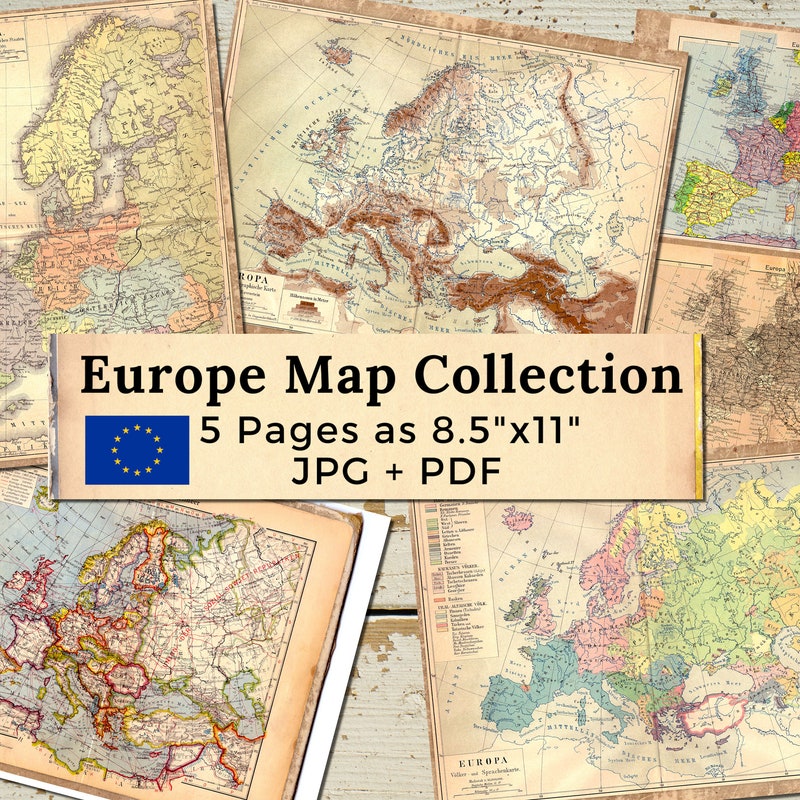 Europe Stencil - Etsy