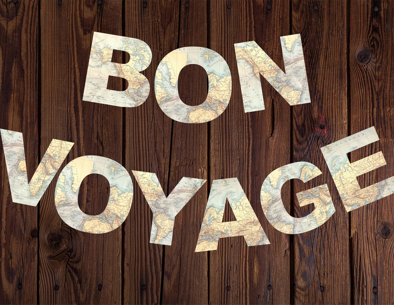 JPG Printable Map Alphabet | Digital Vintage Map Letters | Party Banner ...