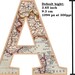 Printable PDF Map Alphabet | Vintage Map Letters | Digital Alphabet ...