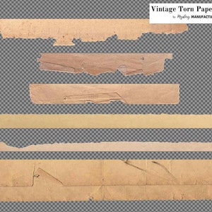Torn Paper Edges PNG and PDF Digital Download | 12 Transparent Pngs of ...