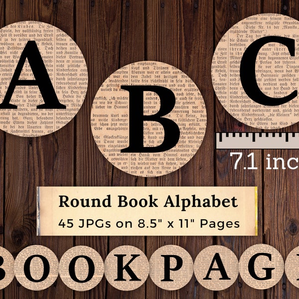 Round Letters - Etsy