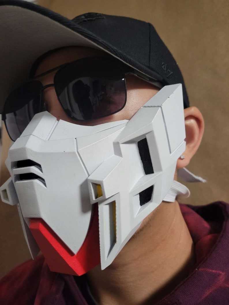 3D Printed Gundam Wing Zero Mask | Etsy