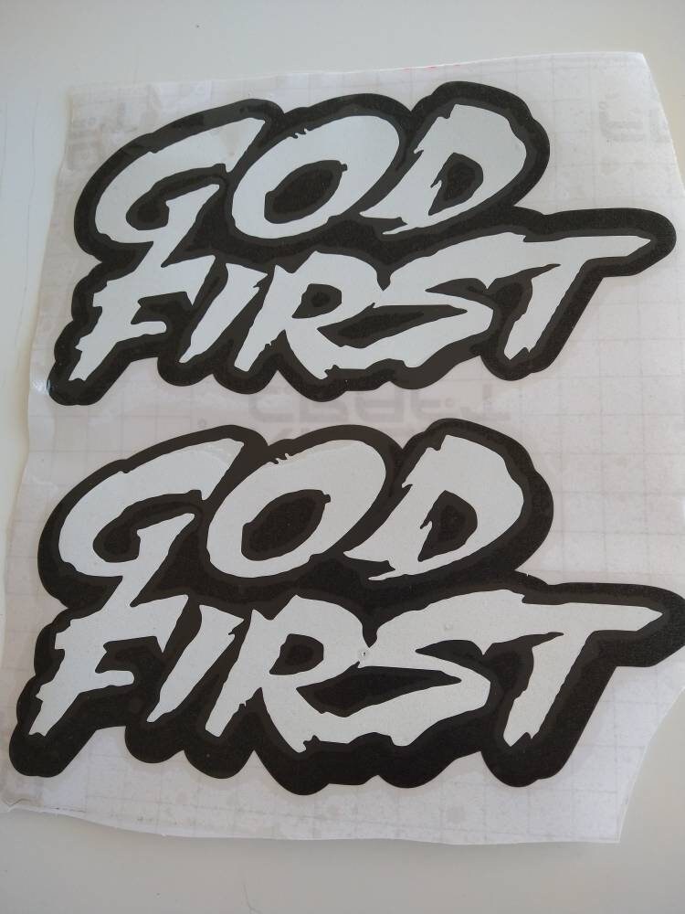 God First Vinyl Decal | Etsy