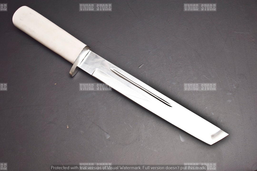 Custom Handmade D2 Steel Hunting Tanto Blead Bowie Knife With - Etsy