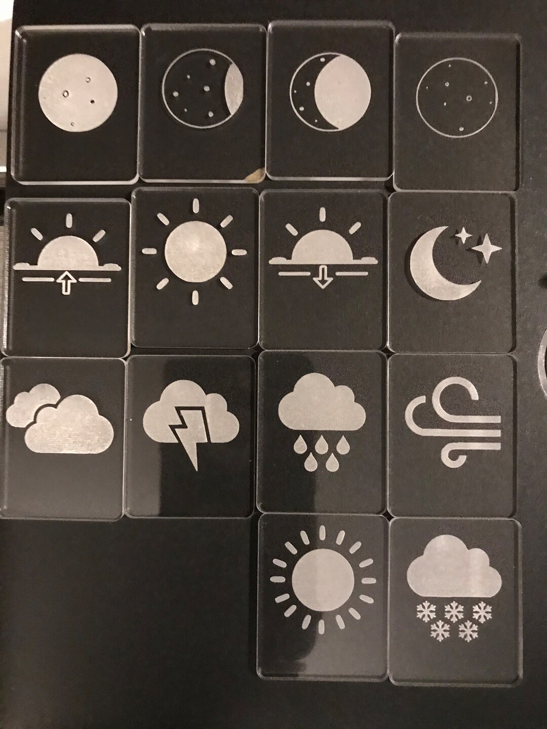 Acrylic Initiative Track Weather Tokens - Compatible With Dog Might ...