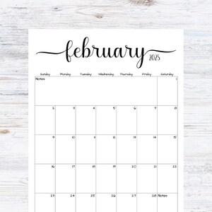 Fillable/editable February 2025 Calendar February 2025 Calendar Simple ...