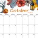 Fillable/editable October Calendar October 2023 Printable Calendar ...