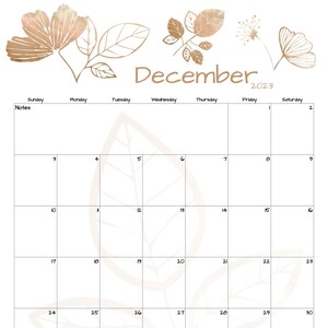 Fillable/editable December Calendar December 2023 Printable - Etsy