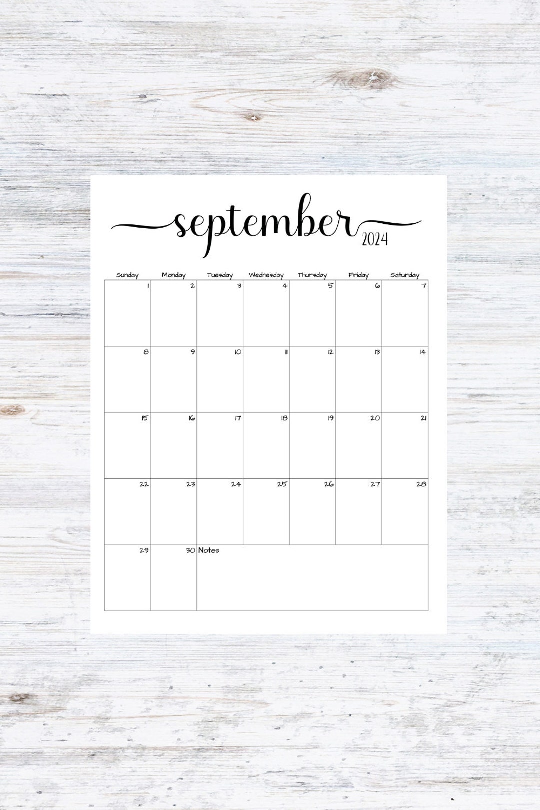 Fillable/editable September 2024 Calendar September 2024 Calendar ...
