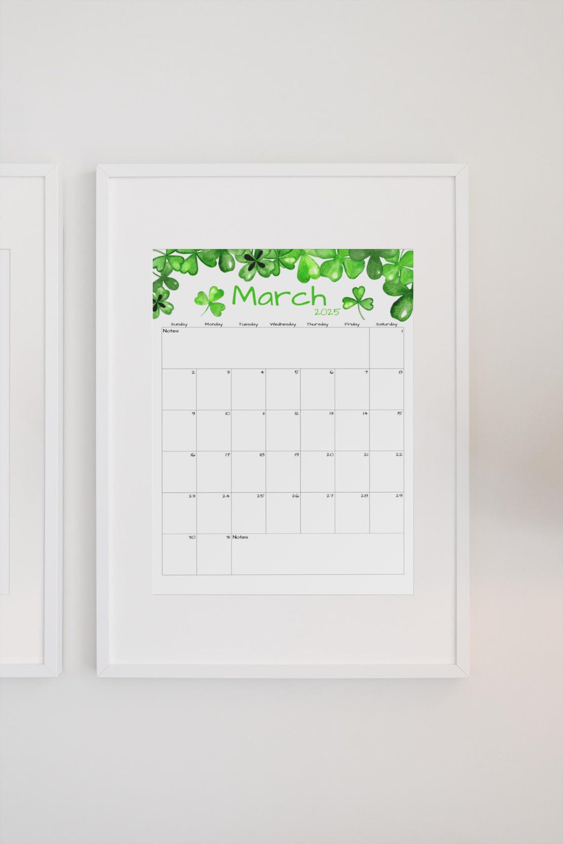 Fillable/editable March Calendar | March 2025 Printable Calendar ...