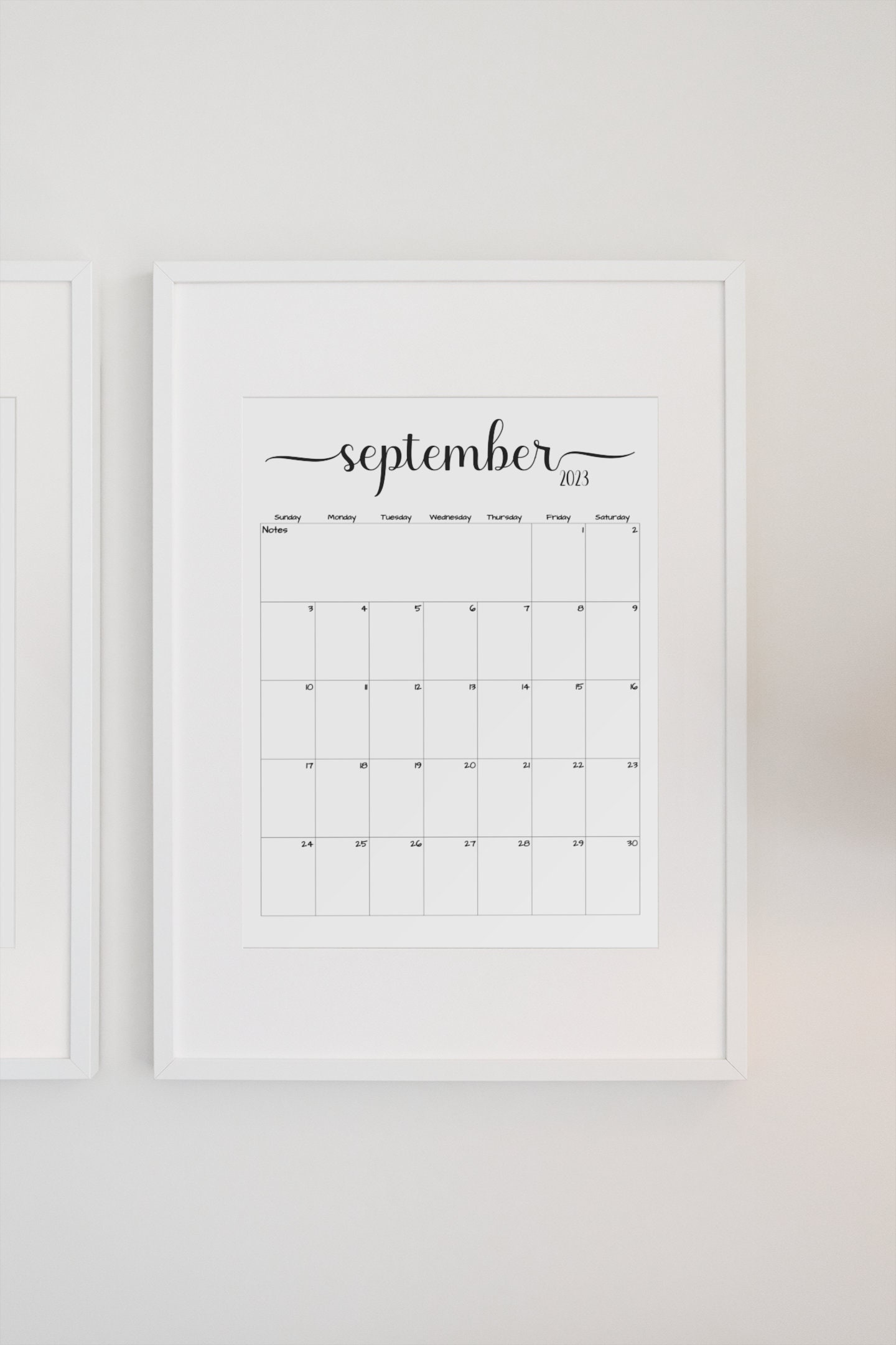 Fillable editable September 2023 Calendar September 2023 Etsy