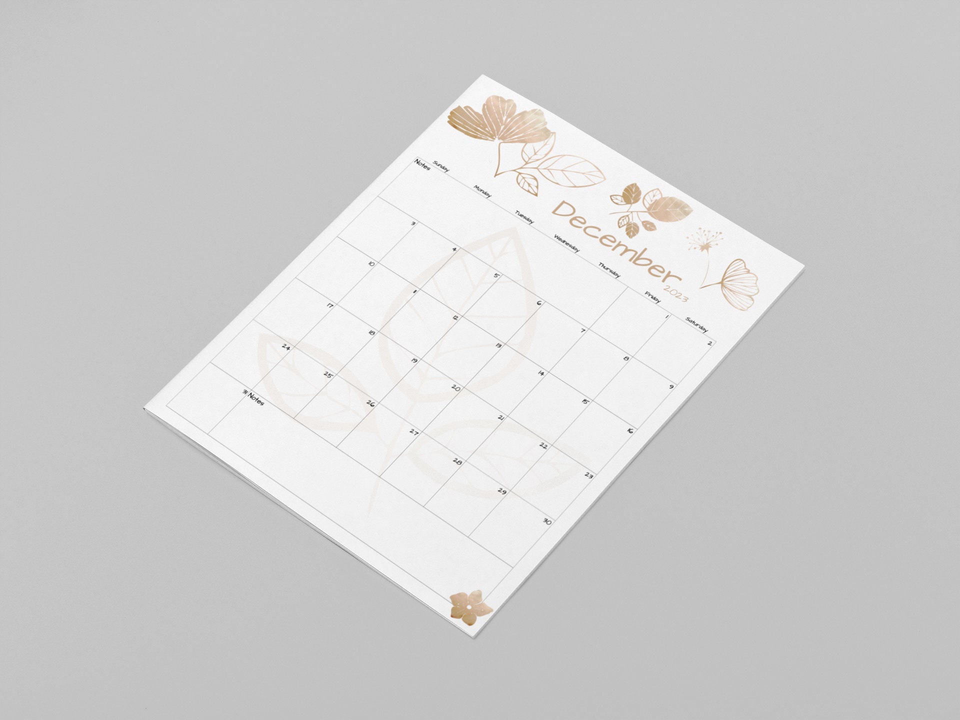 Fillable/editable December Calendar December 2023 Printable - Etsy