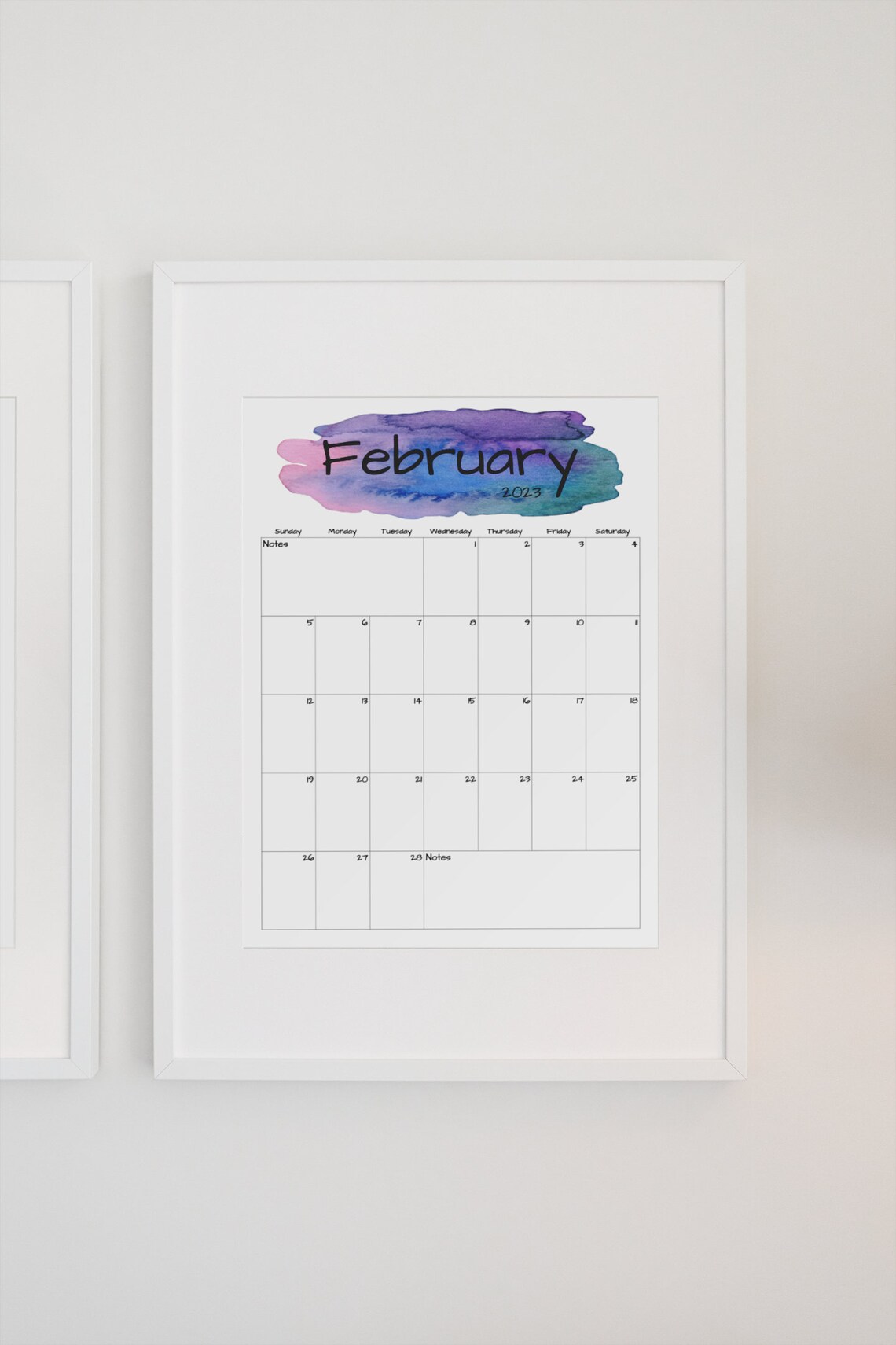 Fillable/editable February Calendar February 2023 Calendar - Etsy