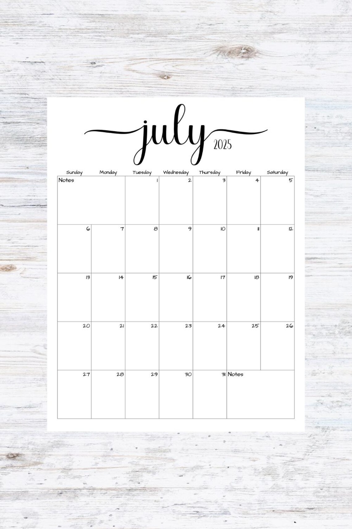 Fillable/editable July 2025 Calendar | July 2025 Calendar | Simple ...