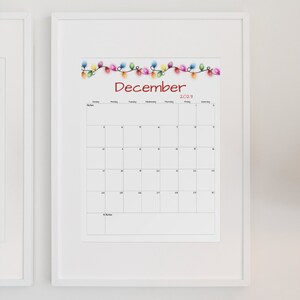 Fillable/editable December Calendar December 2023 Printable Calendar ...