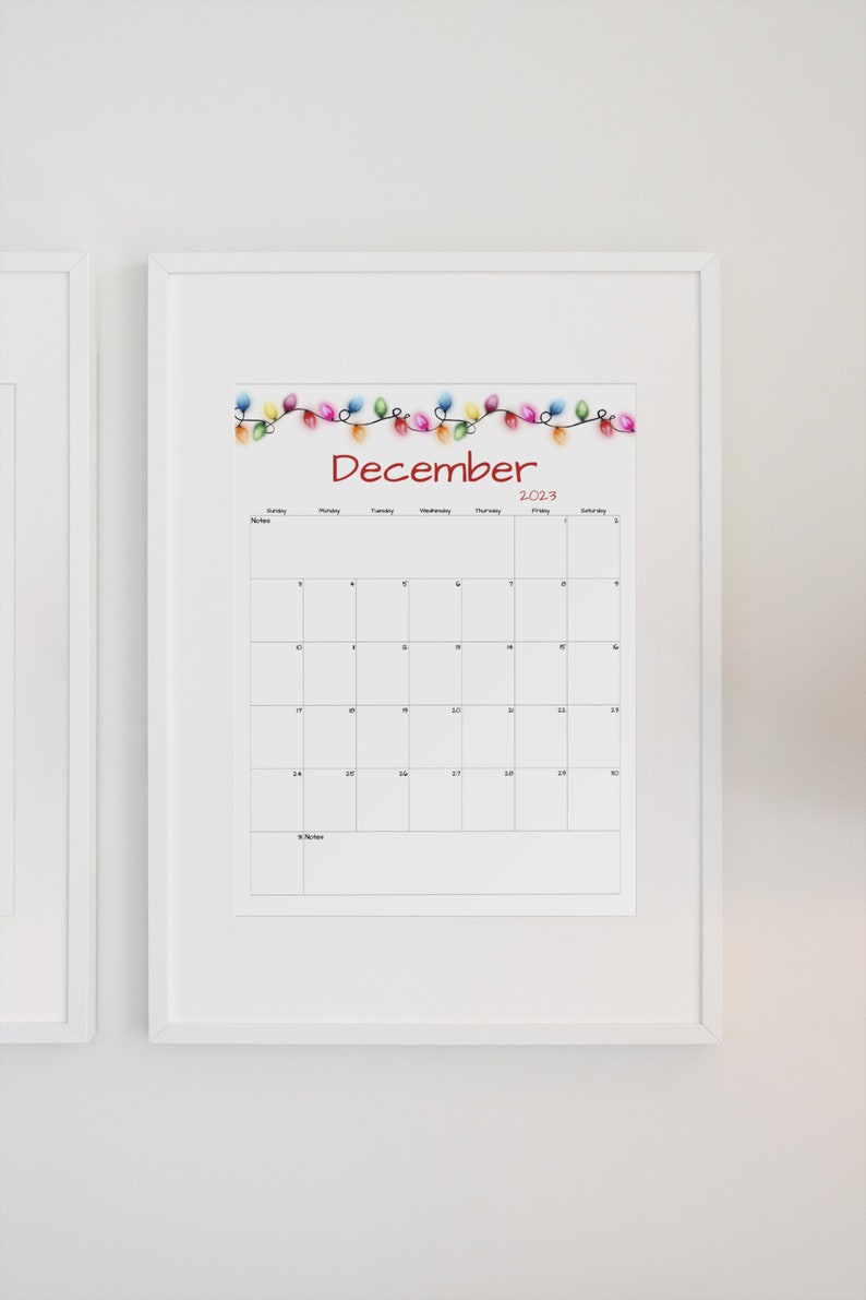 Fillable/editable December Calendar December 2023 Printable Calendar ...
