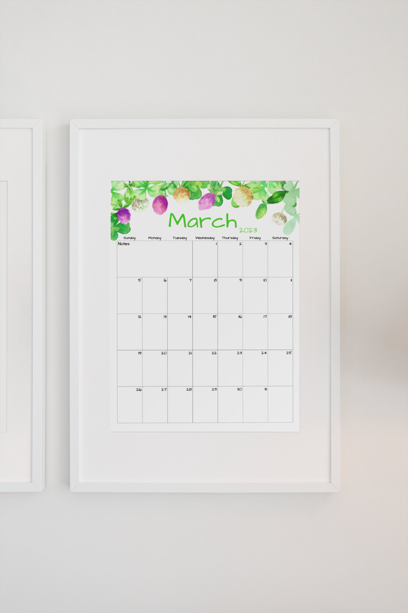 Fillable/editable March Calendar March 2023 Printable - Etsy