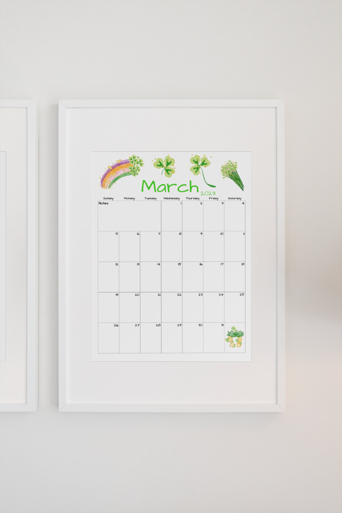 Fillable/editable March Calendar March 2023 Printable - Etsy