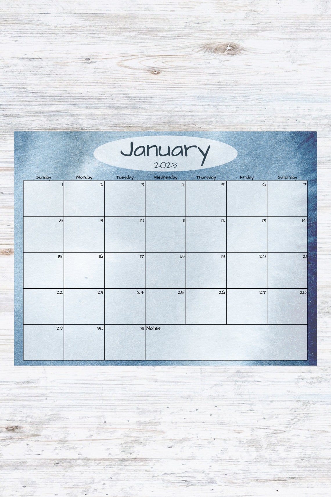 Fillable/editable January Calendar January 2023 Calendar - Etsy