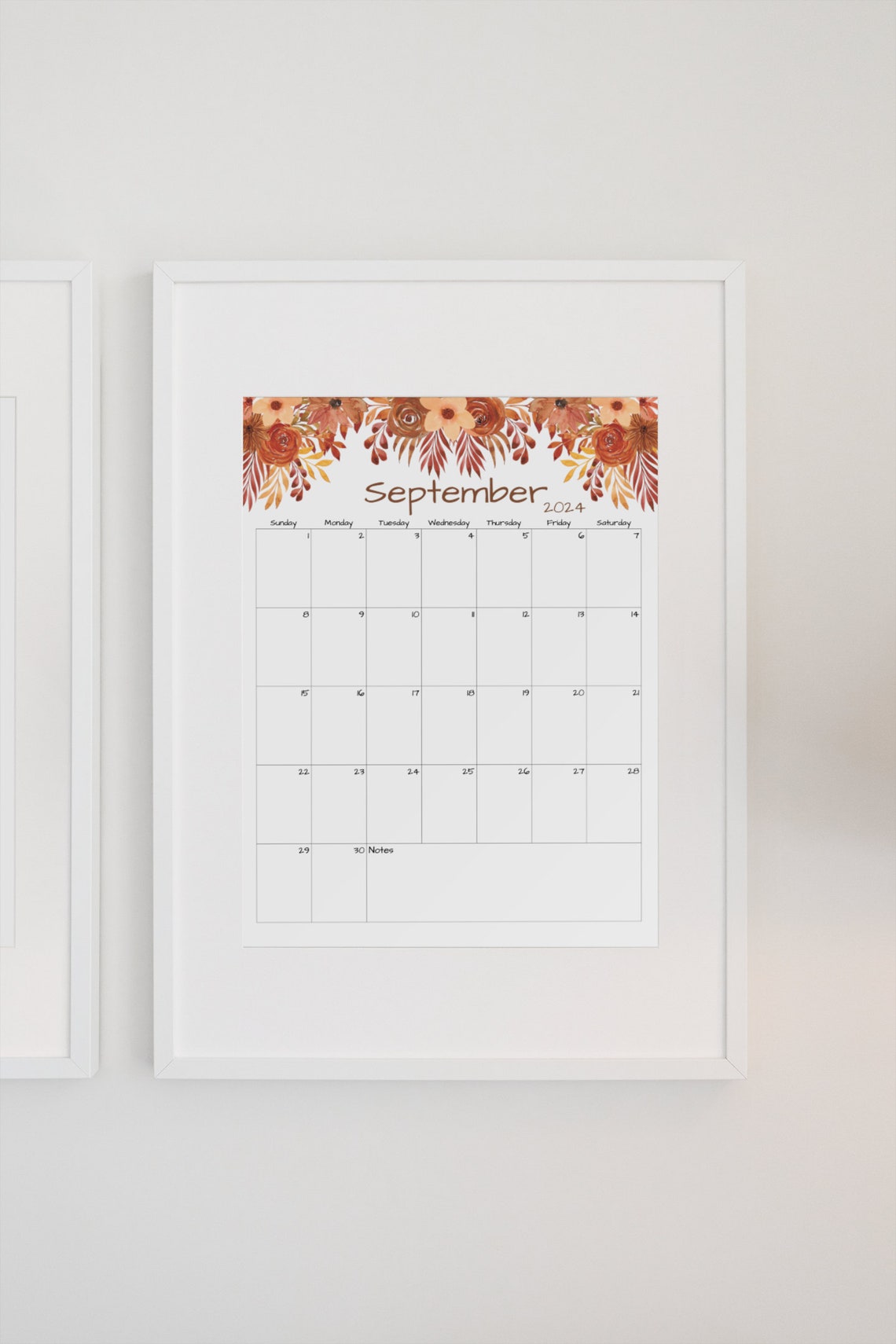 Fillable/editable September Calendar September 2024 Printable Calendar ...