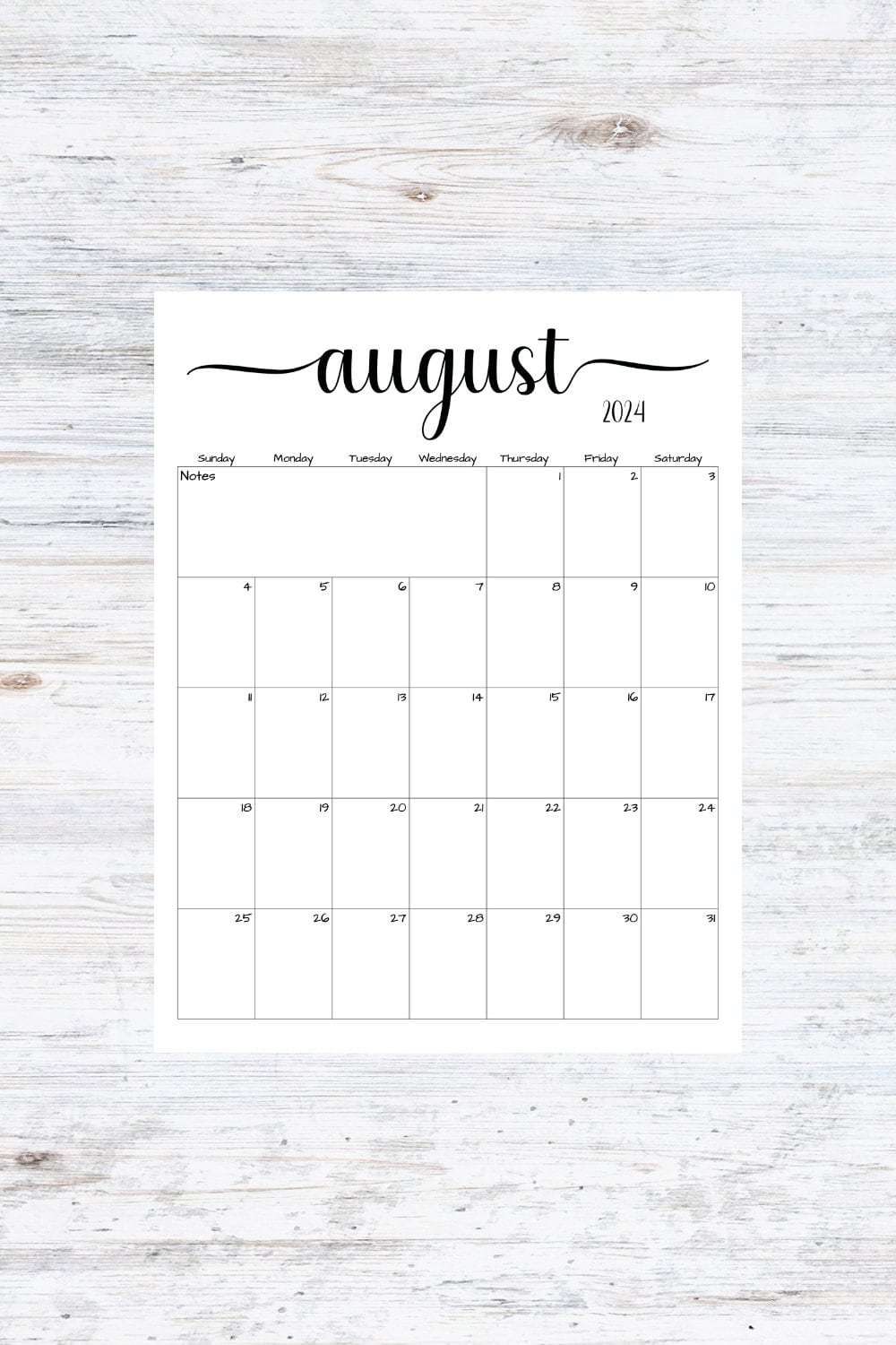 Fillable/editable August 2024 Calendar August 2024 Calendar Simple ...