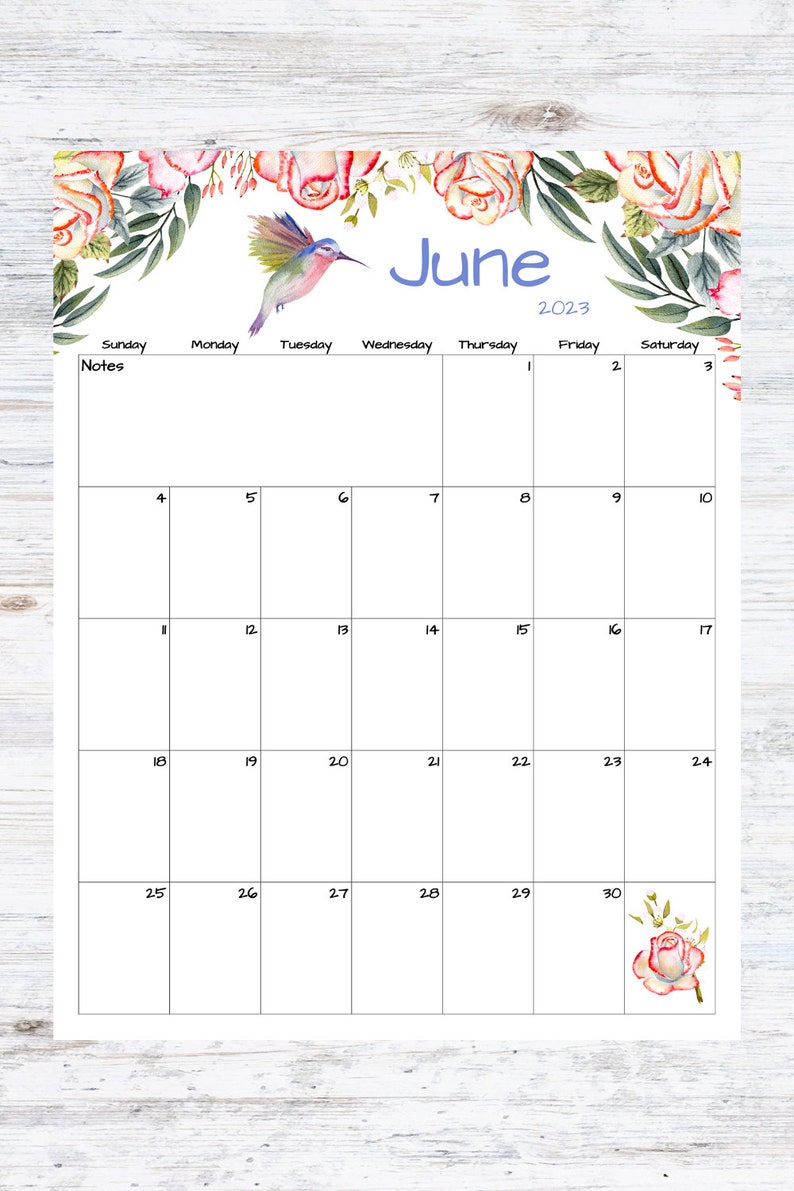 Fillable editable June Calendar June 2023 Printable Calendar Etsy Fillable editable June Calendar June 2023 Printable Calendar Etsy
