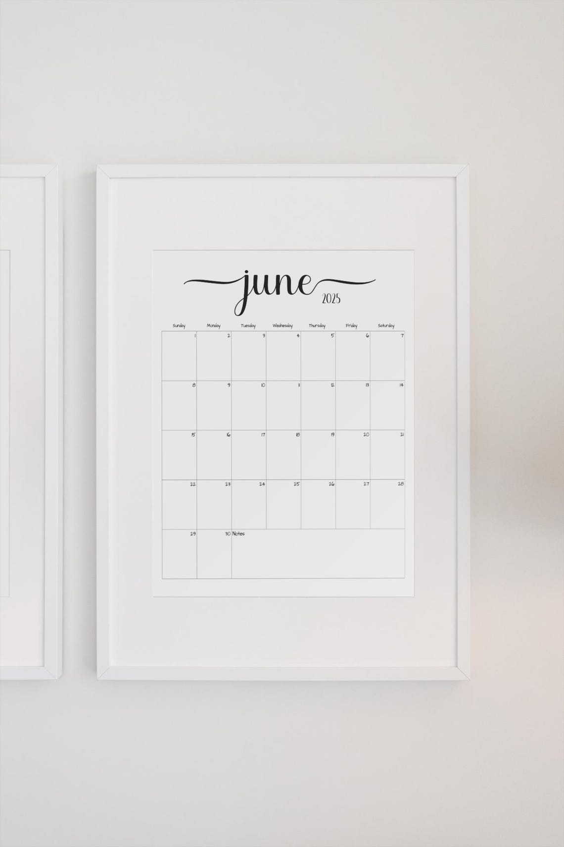 Fillable/editable June 2025 Calendar | June 2025 Calendar | Simple ...