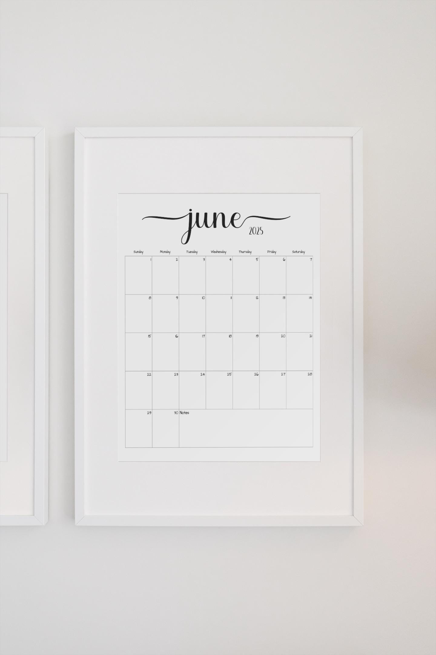 Fillable/editable June 2025 Calendar | June 2025 Calendar | Simple ...