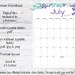 Fillable/editable July Calendar July 2024 Printable Calendar Lavender ...