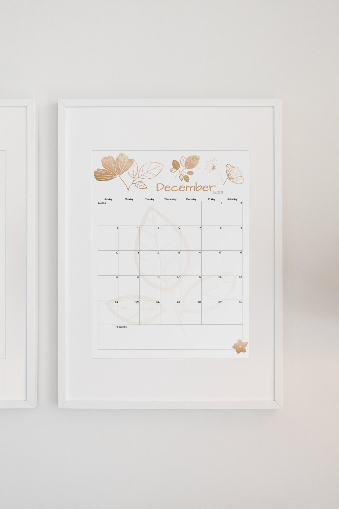 Fillable/editable December Calendar December 2023 Printable - Etsy