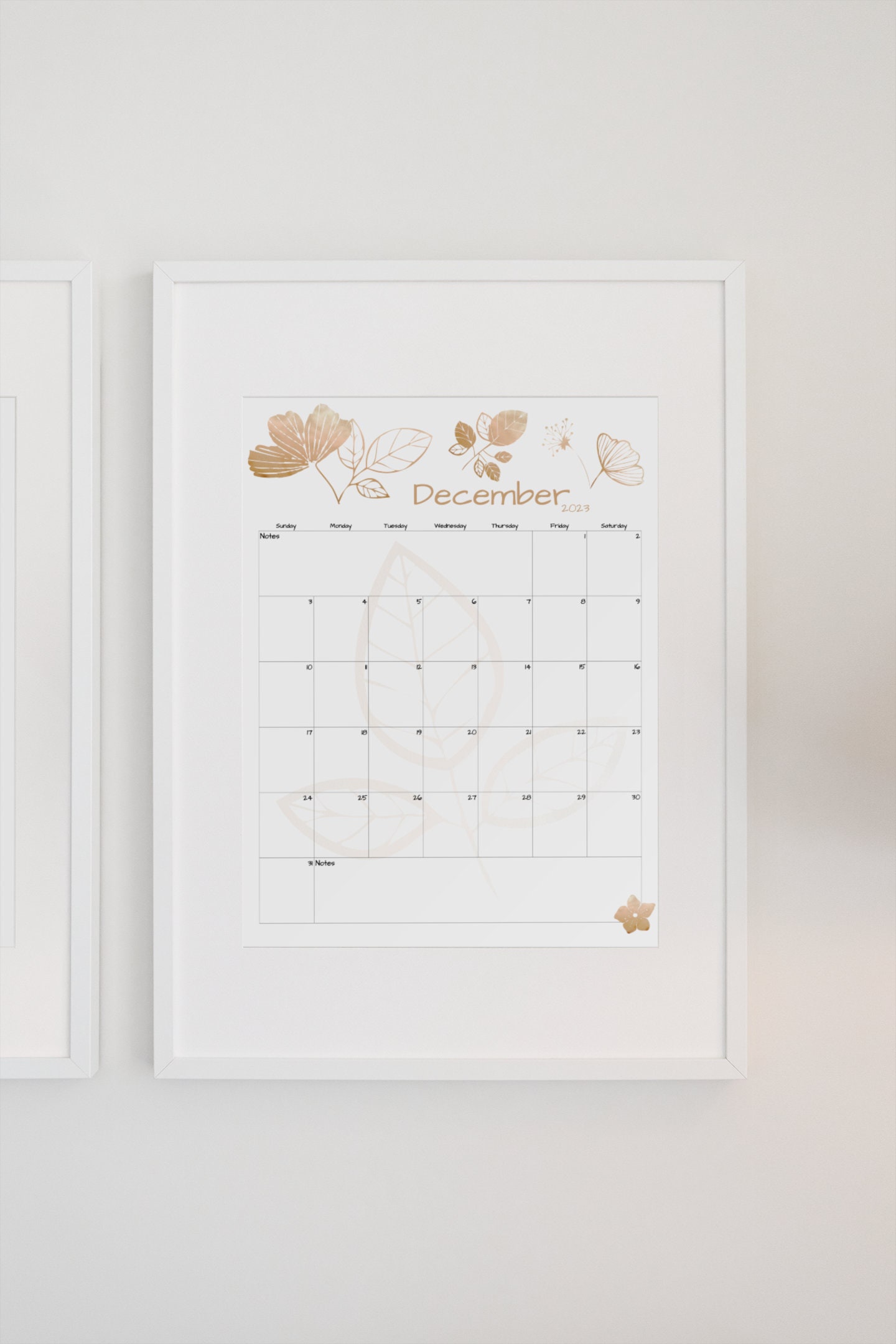 Fillable/editable December Calendar December 2023 Printable - Etsy