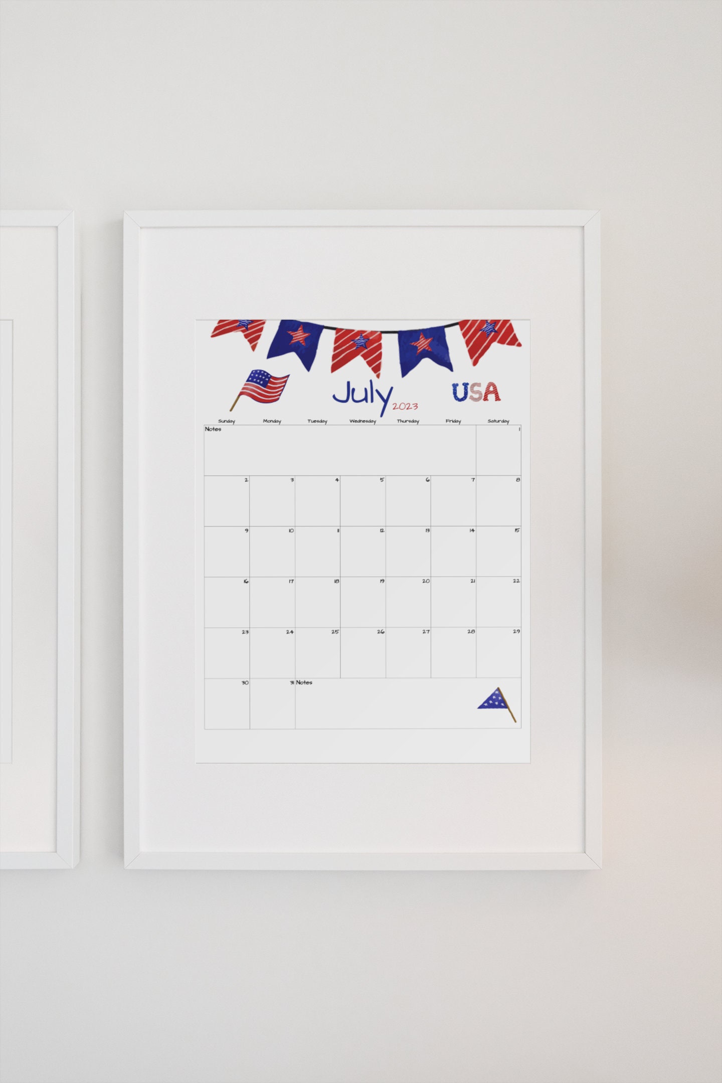 Fillable/editable July Calendar July 2023 Printable Calendar - Etsy UK