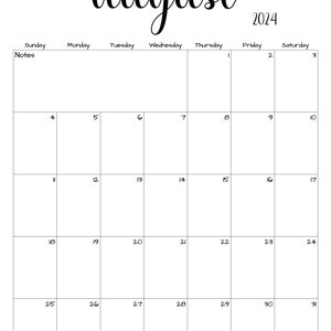 Fillable/editable August 2024 Calendar August 2024 Calendar Simple ...