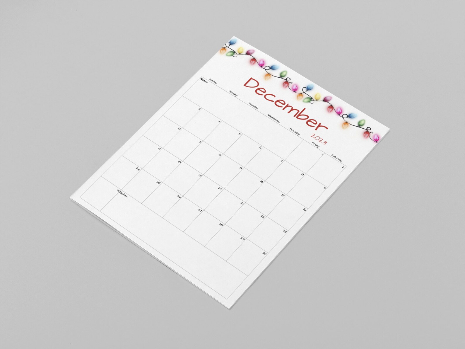 Fillable/editable December Calendar December 2023 Printable Calendar ...