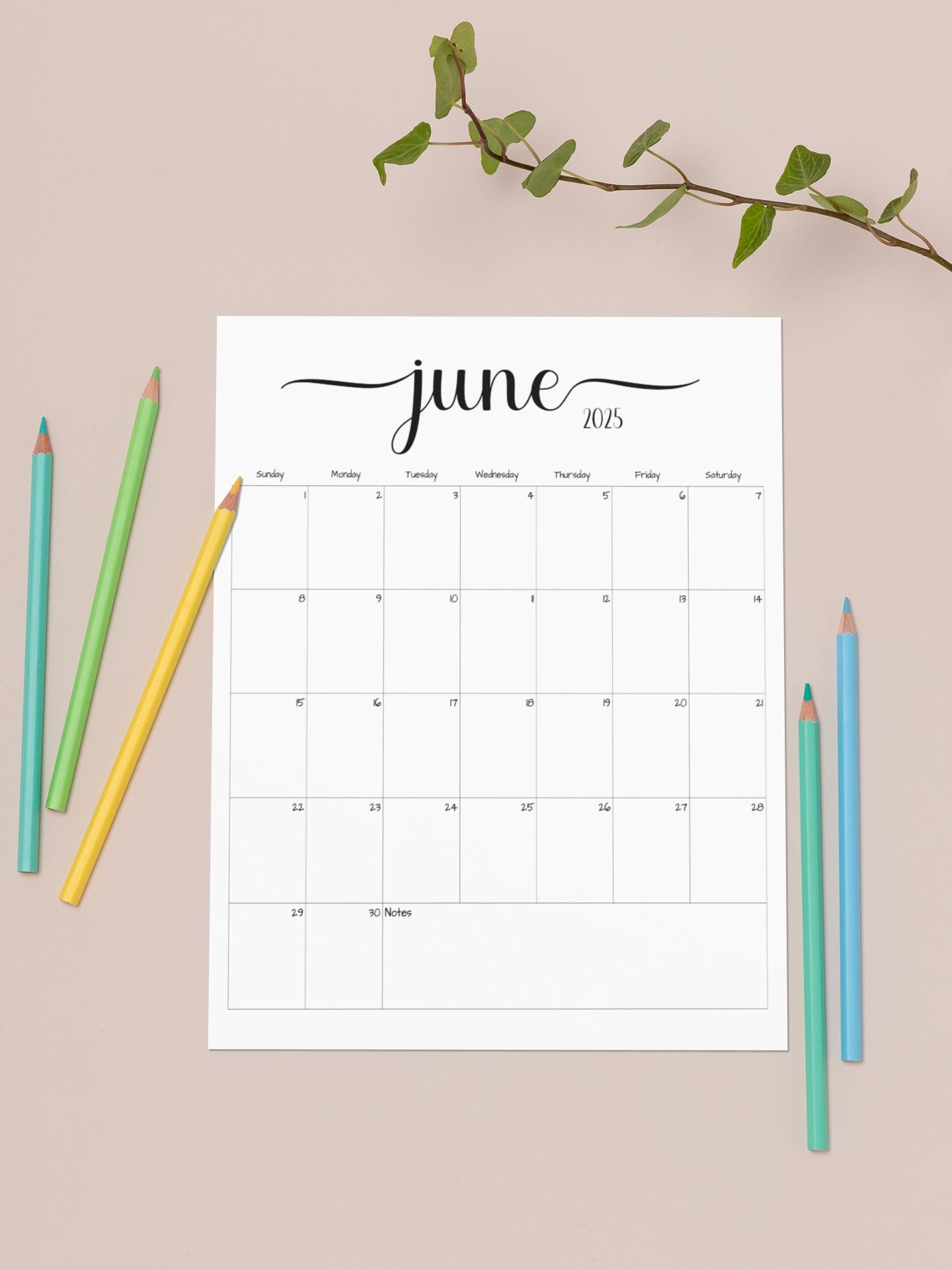Fillable/editable June 2025 Calendar | June 2025 Calendar | Simple ...