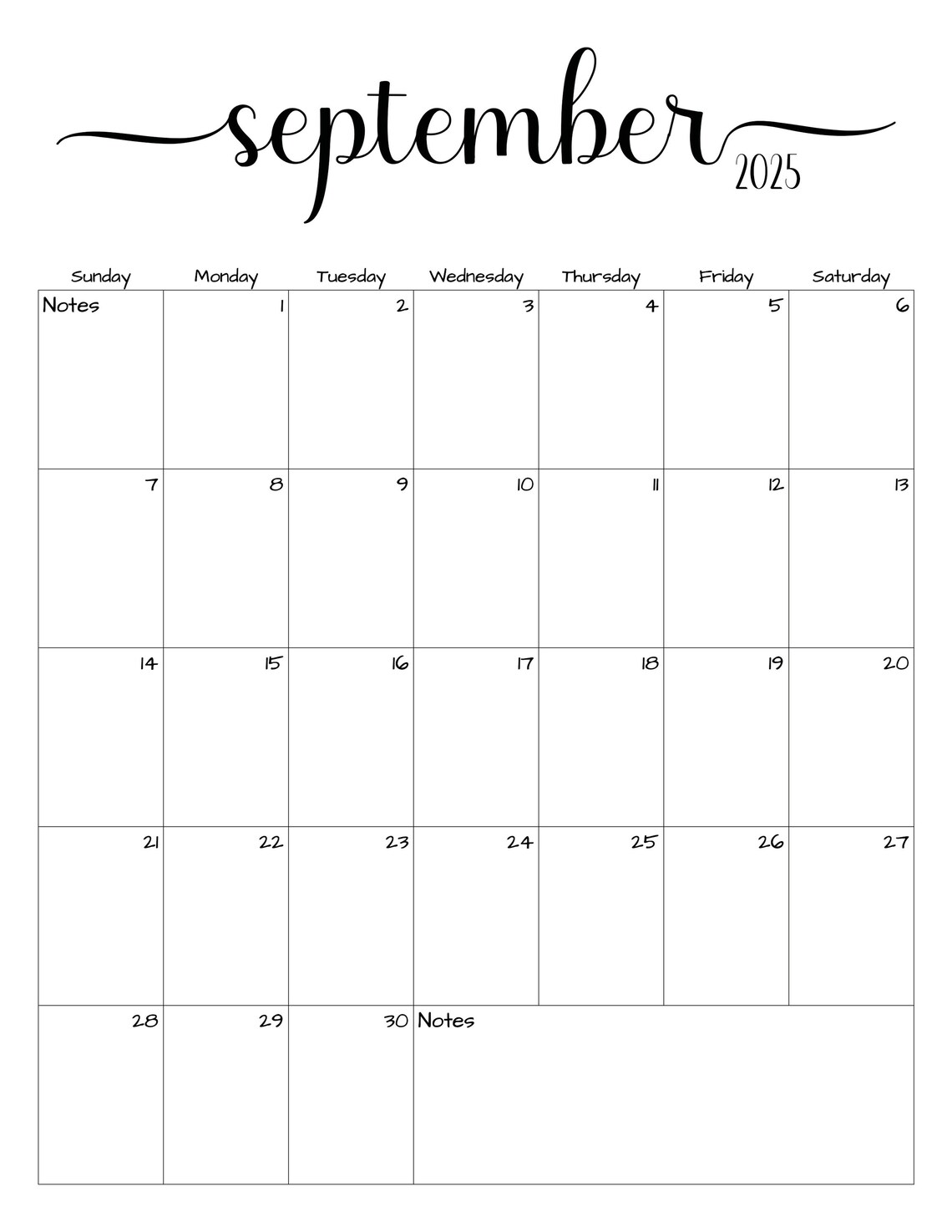 Fillable/editable September 2025 Calendar | September 2025 Calendar ...