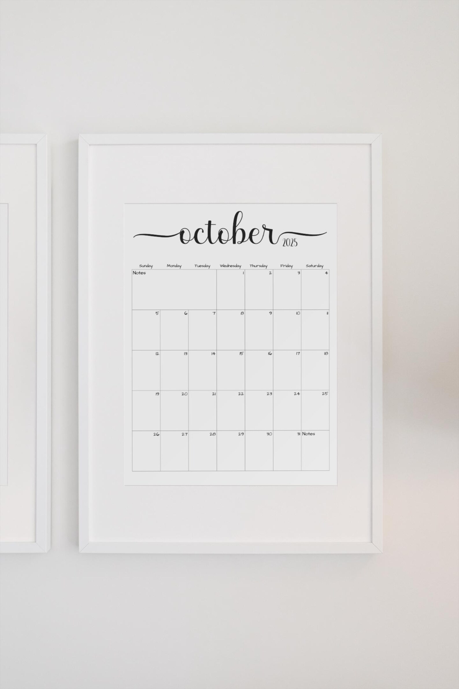 Fillable/editable October 2025 Calendar | October 2025 Calendar ...