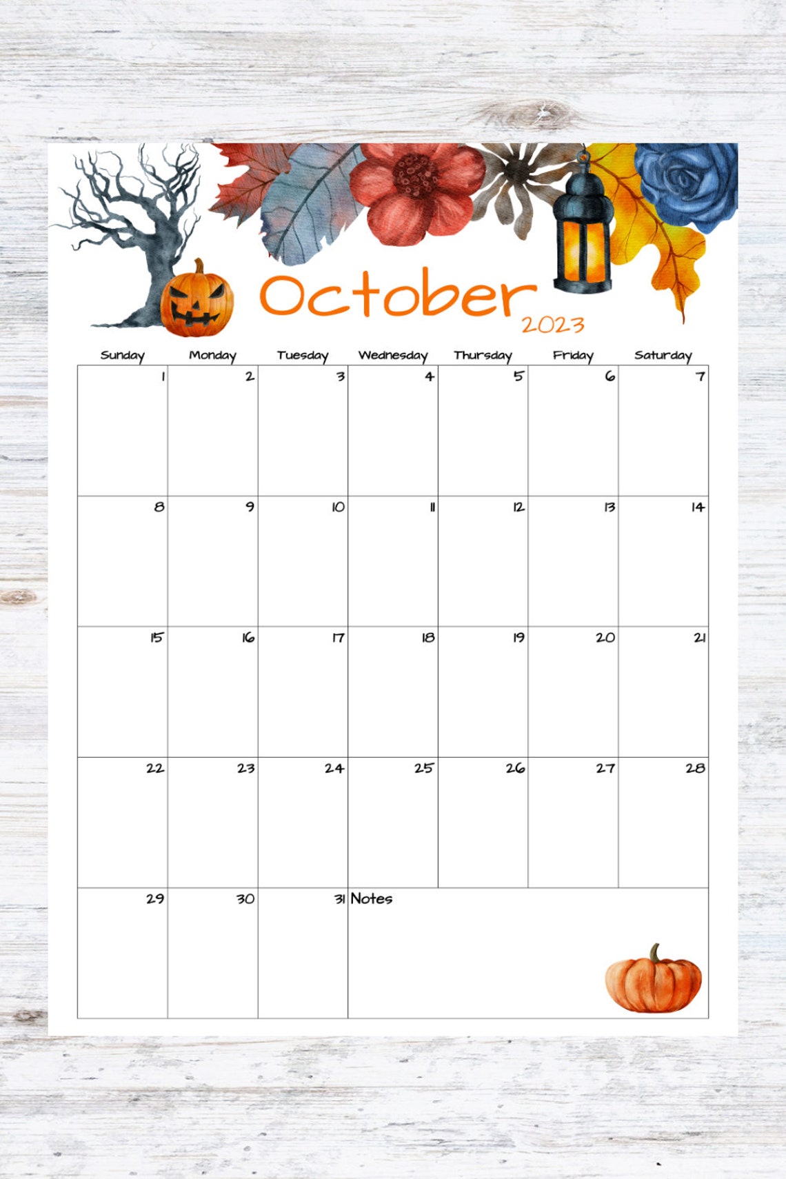 Fillable/editable October Calendar October 2023 Printable Calendar ...