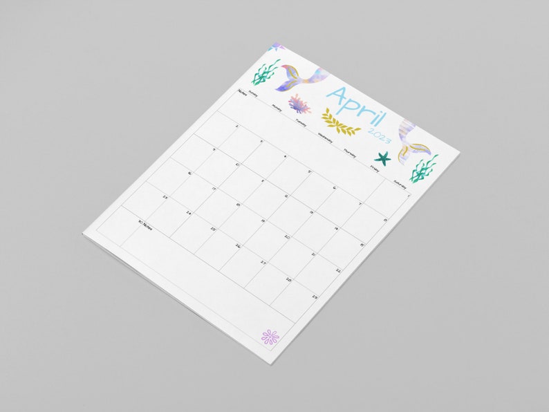 Fillable/editable April Calendar April 2023 Printable - Etsy