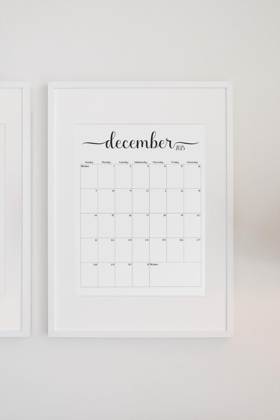 Fillable/editable December 2025 Calendar | December 2025 Calendar ...