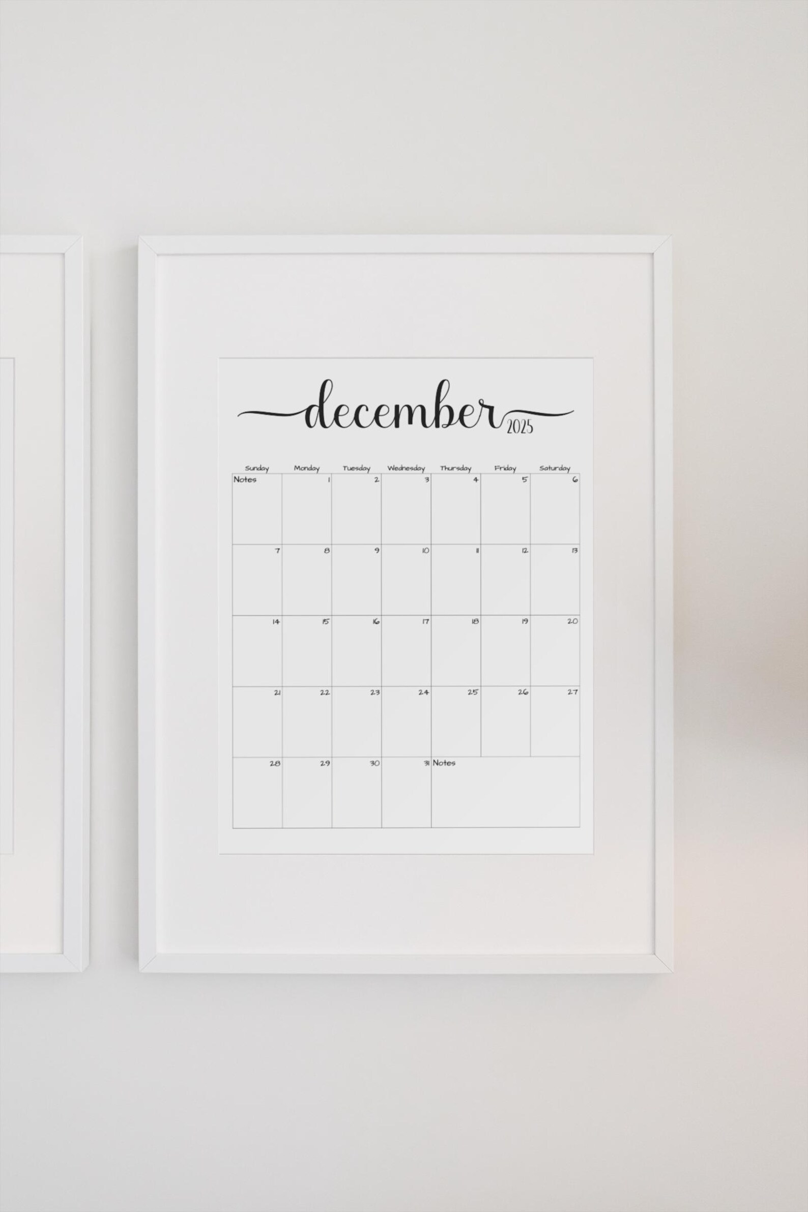 Fillable/editable December 2025 Calendar | December 2025 Calendar ...