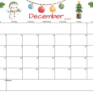 Fillable/editable December Calendar December 2023 Printable Calendar ...