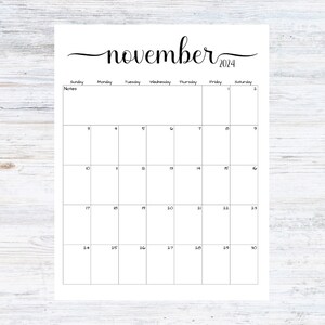Fillable/editable November 2024 Calendar November 2024 Calendar Simple ...