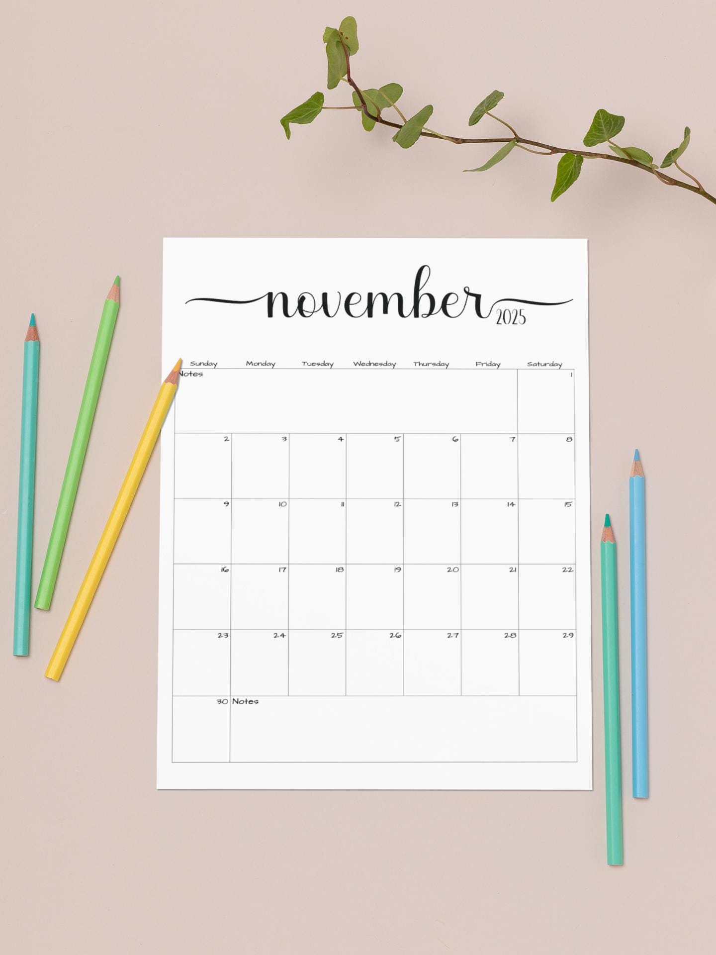 Fillable/editable November 2025 Calendar | November 2025 Calendar ...
