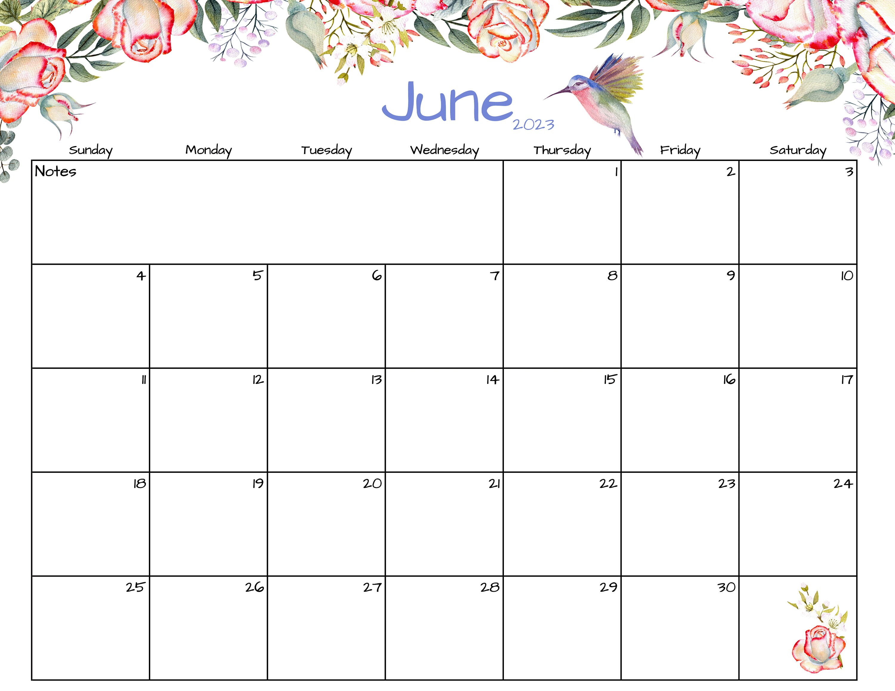 Fillable editable June Calendar June 2023 Printable Calendar Etsy Fillable editable June Calendar June 2023 Printable Calendar Etsy